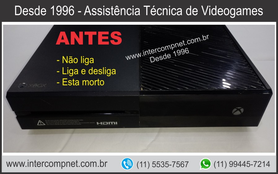 Desde-1996 Assistência Técnica de Videogame Microsoft Xbox One S Series ...